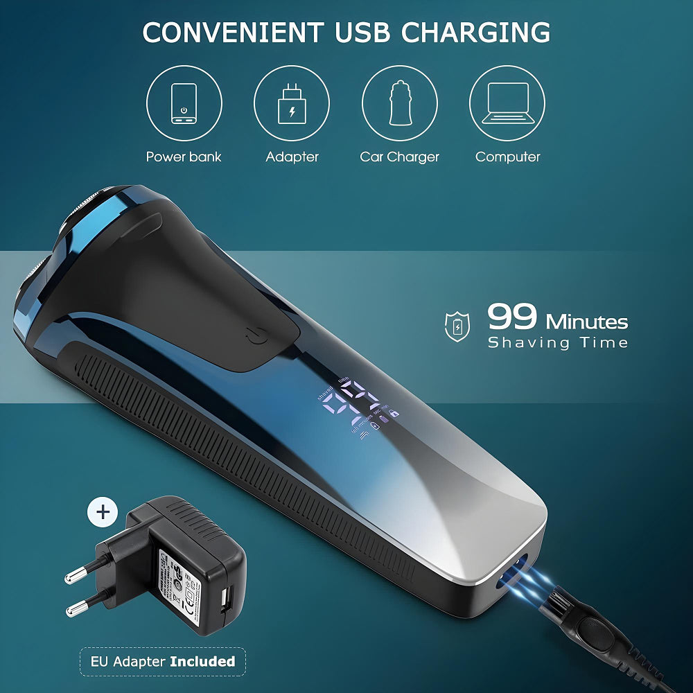 Men's Electric Razor Pro: The Ultimate On-The-Go Shaver